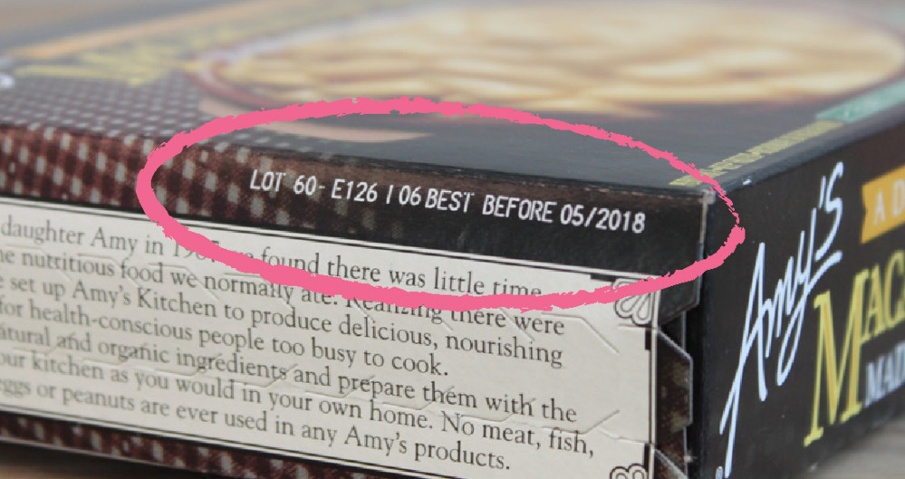 Amy's Kitchen - Lot Code