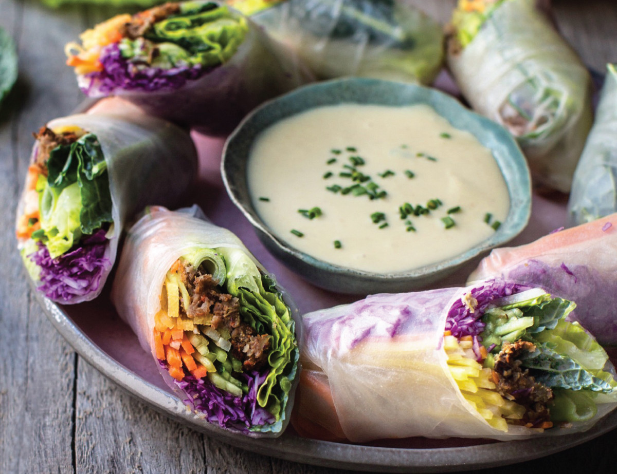 Amy's Kitchen - Gluten Free Veggie Burger Spring Rolls